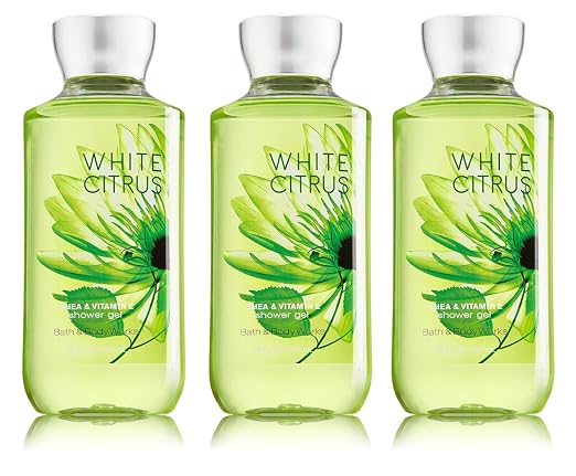Amazon.com : Lot of 3 Bath & Body Works White Citrus 8.0 oz Shower Gel ...