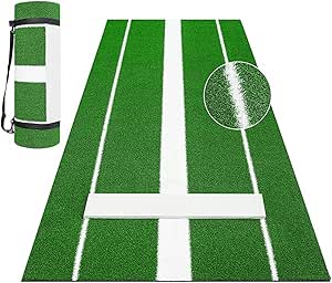 Amazon.com : Softball Pitching Mat, 10x3FT Portable Softball Pitching ...