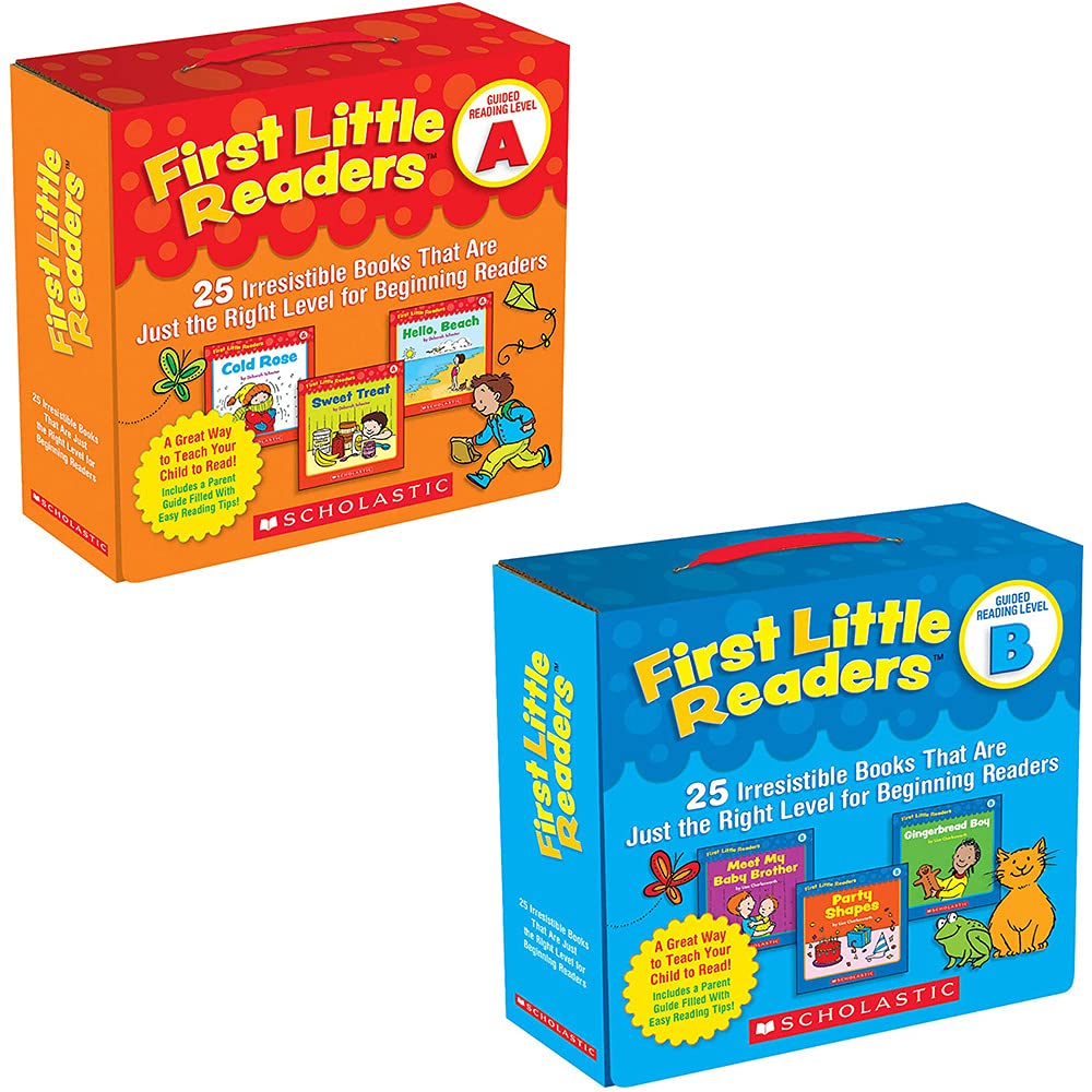 First Little Readers Parent Pack: Guided Reading Level A & Level B : 25 ...