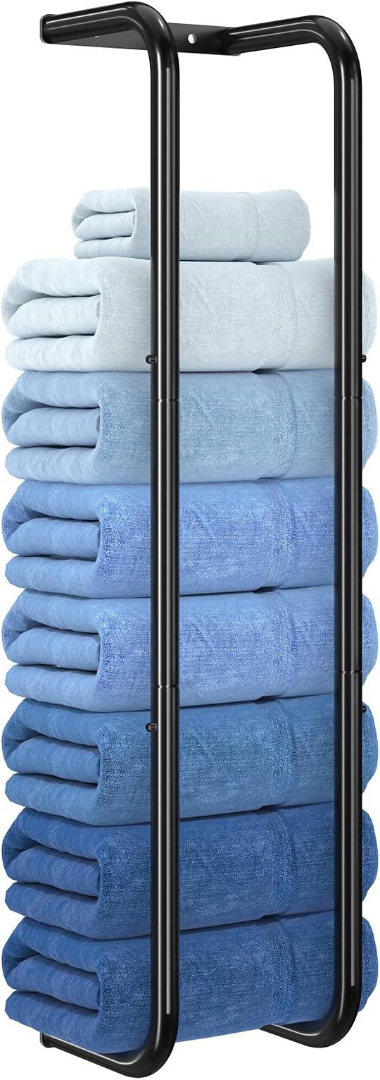 Amazon.com: XEENEW 40" Blanket Wall Rack, Blanket Holder Wall Blanket ...