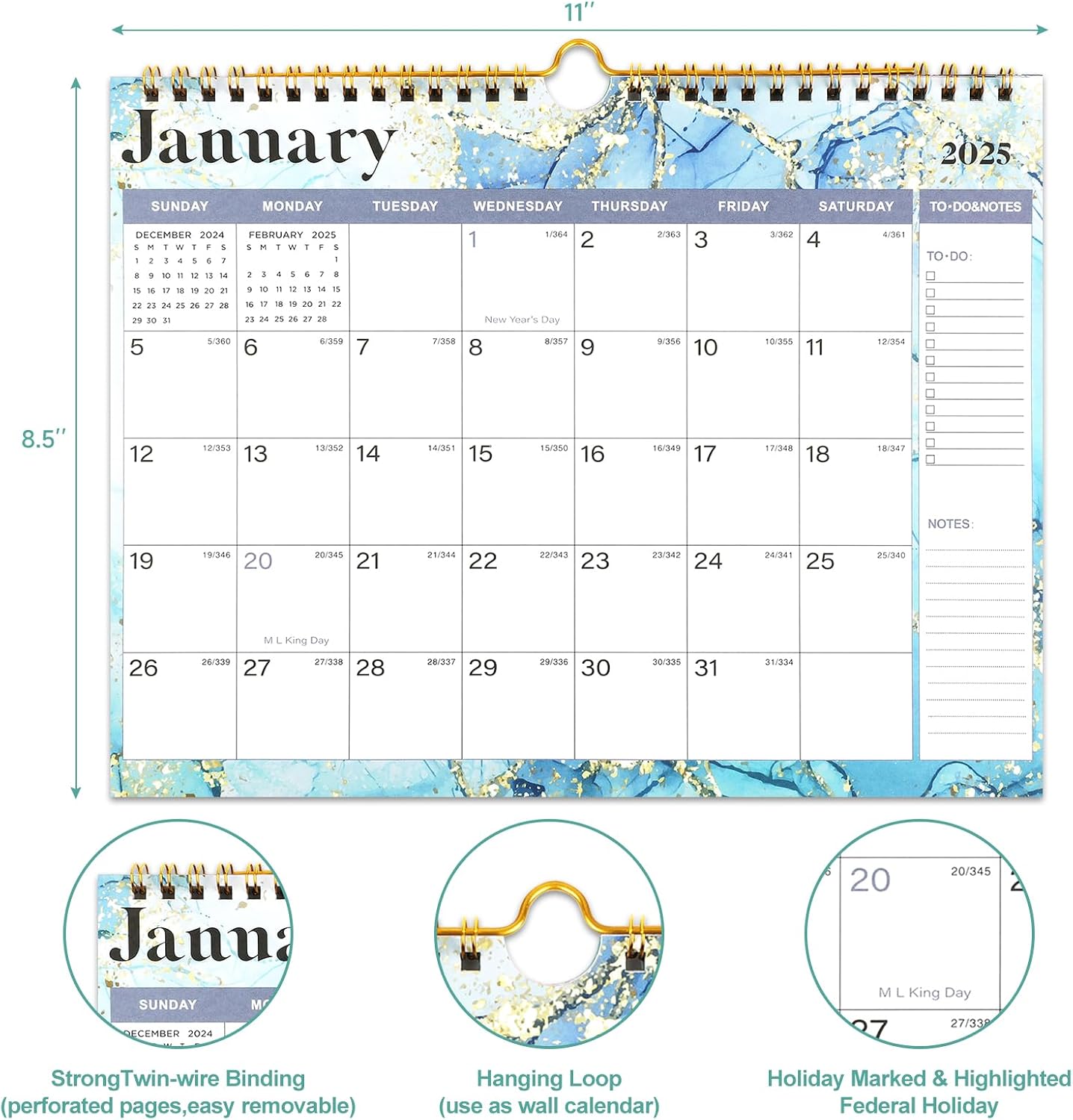 2024-2025 Wall Calendar - 18 Monthly Wall Calendar Australia | Ubuy