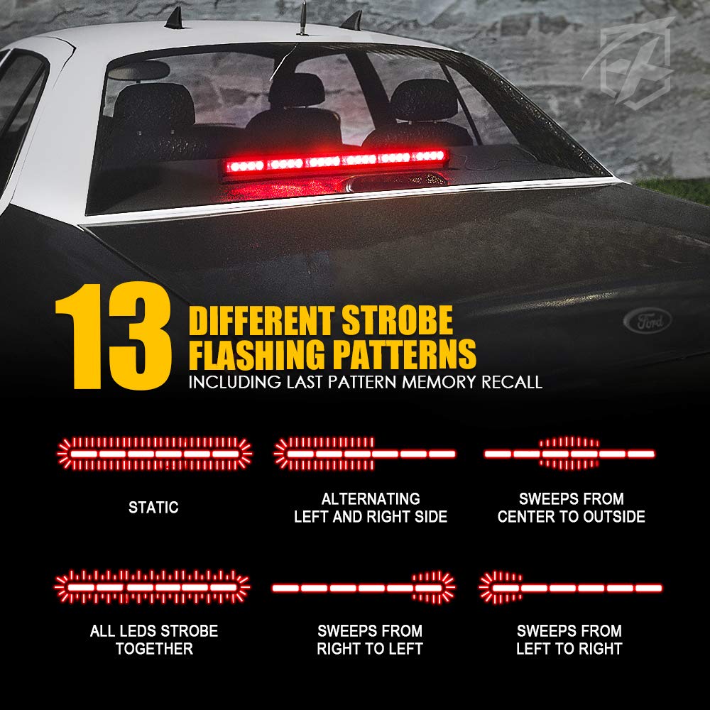 Snapklik.com : Xprite 27" Inch 24 LED Strobe Emergency Traffic Advisor ...