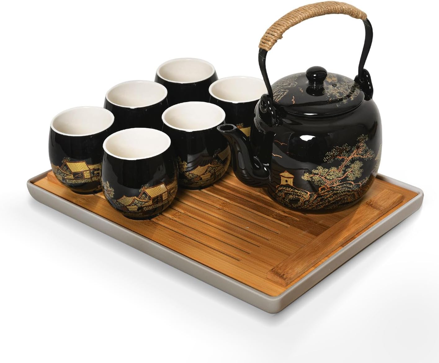 Amazon.com | Japanese Tea Set for Adults - Includes 1 Teapot, 6 Tea ...