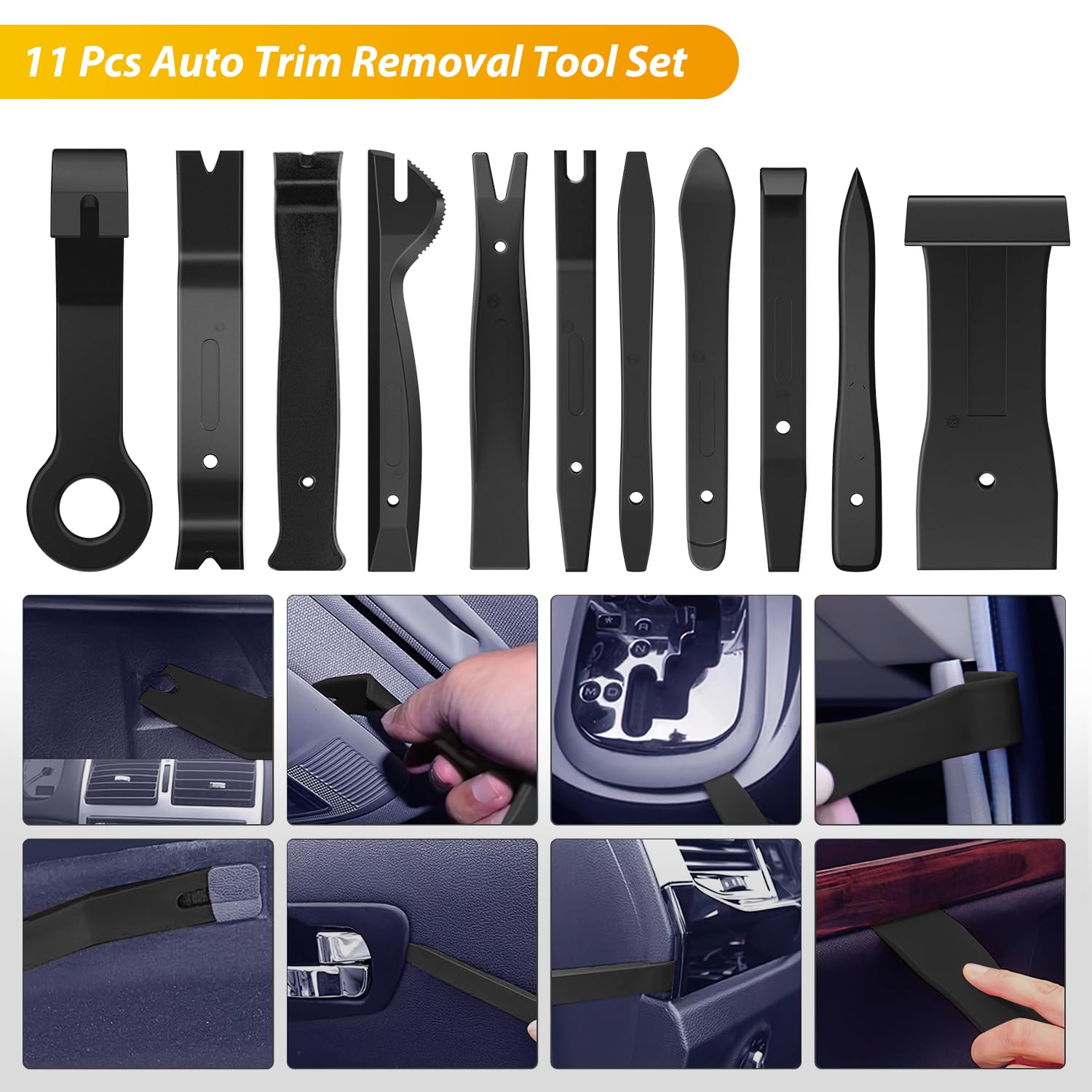 Snapklik.com : 200Pcs Trim Removal Tool, Auto Push Pin Bumper Retainer ...