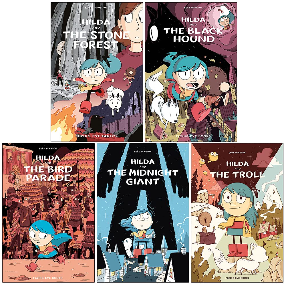 Hildafolk Comics Collection 5 Books Set By Luke Pearson (Hilda and the ...