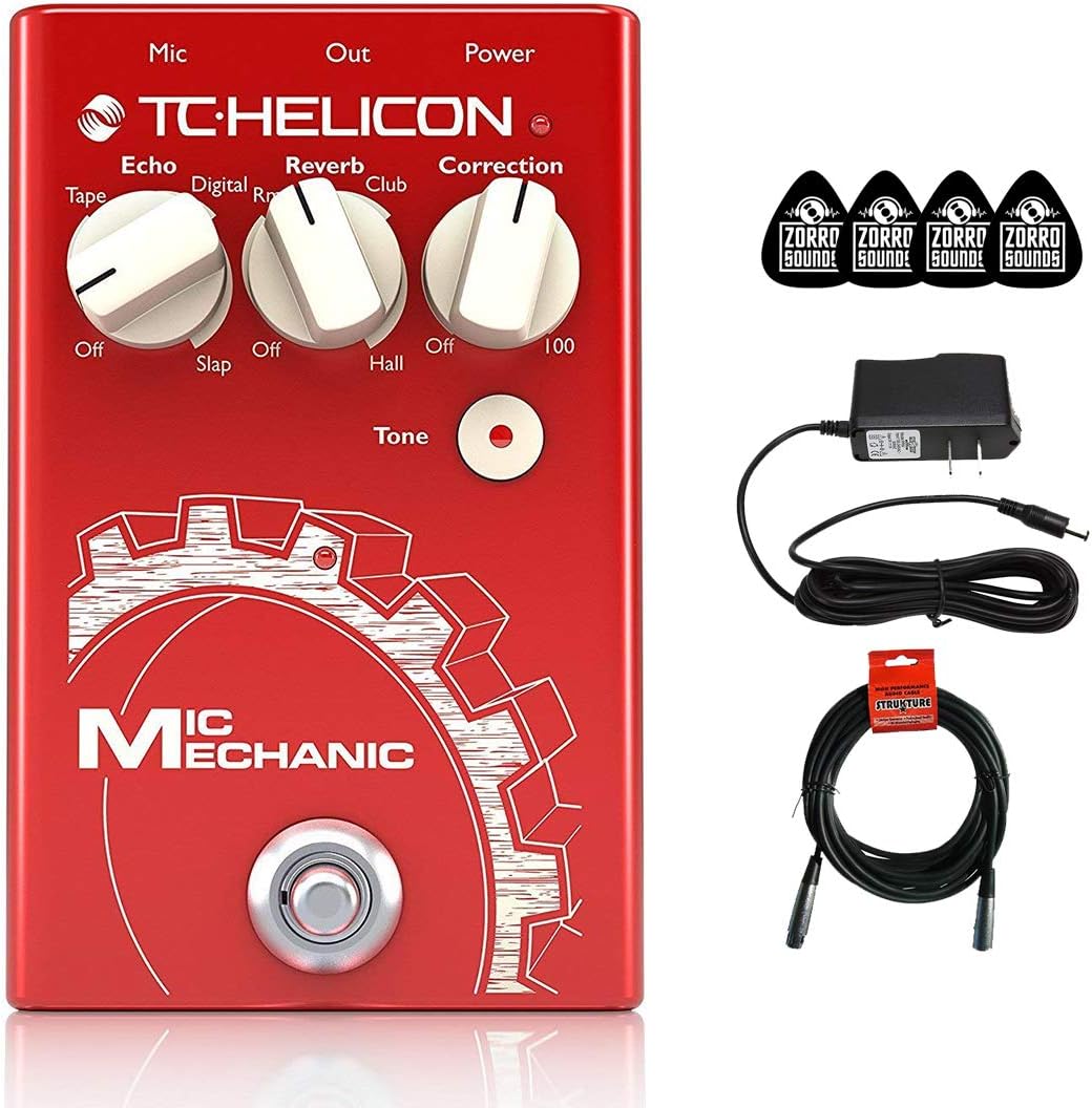 Amazon.com: TC-Helicon Mic Mechanic 2 Vocal Effects Pedal with Reverb ...