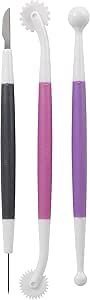 Amazon.com: Wilton Basic 3-Piece Fondant and Gum Paste Tool Set - It ...