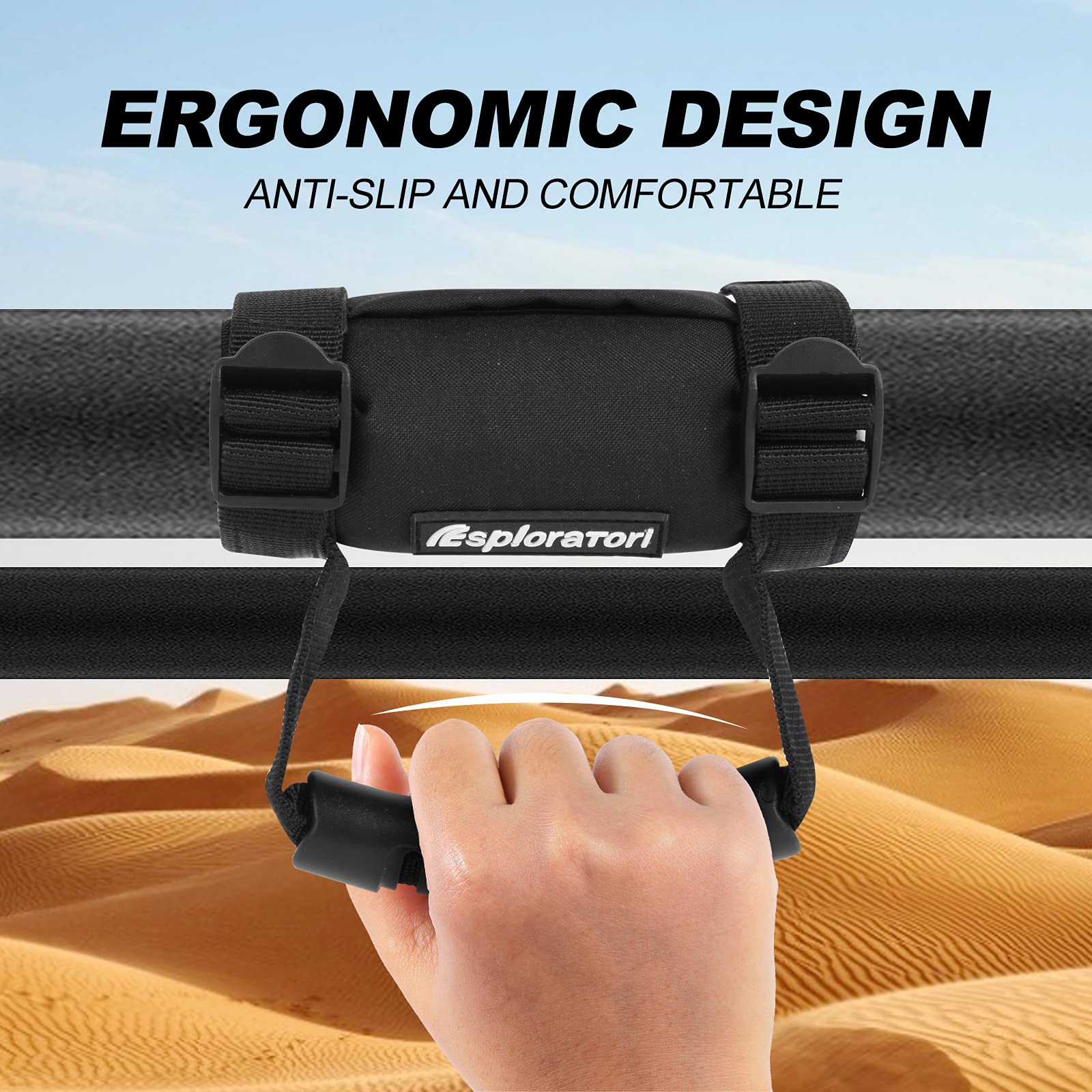 Snapklik.com : UTV Roll Bar Grab Handle Grips, UTV Grab Handles For ...