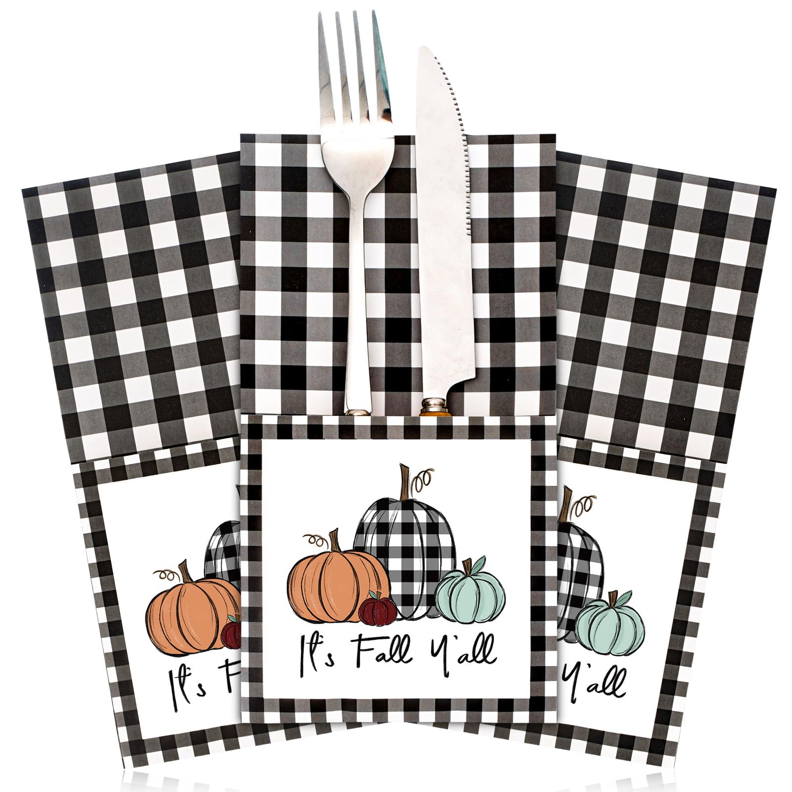Amazon.com - Whaline 36Pcs Fall Thanksgiving Utensil Cutlery Holders ...