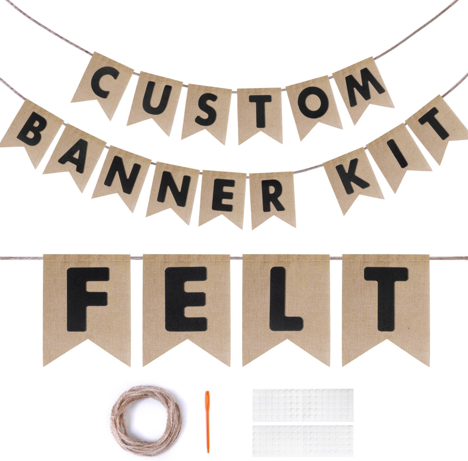 Amazon.com: BLUE PANDA 126 Pieces Make Your Own Banner Kit - DIY Banner ...