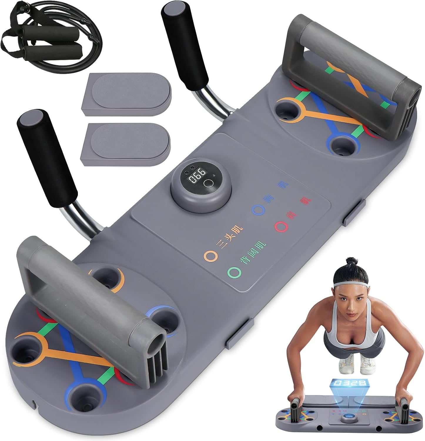 Amazon.com : 9 In 1 Push Up Board - Home Workout Equipment，Multi ...