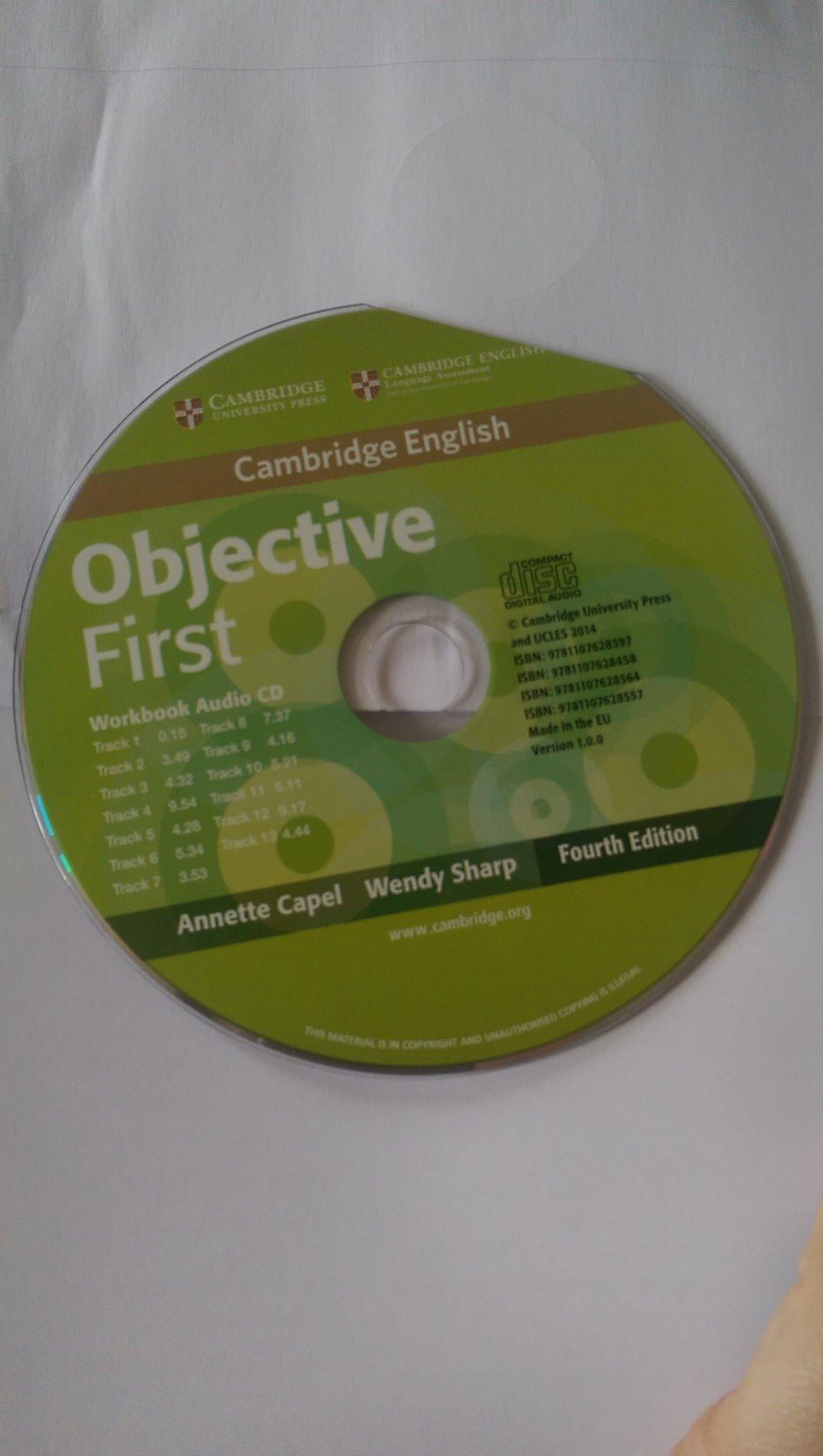 Objective first fourth edition. Workbook without answers with Audio CD ...