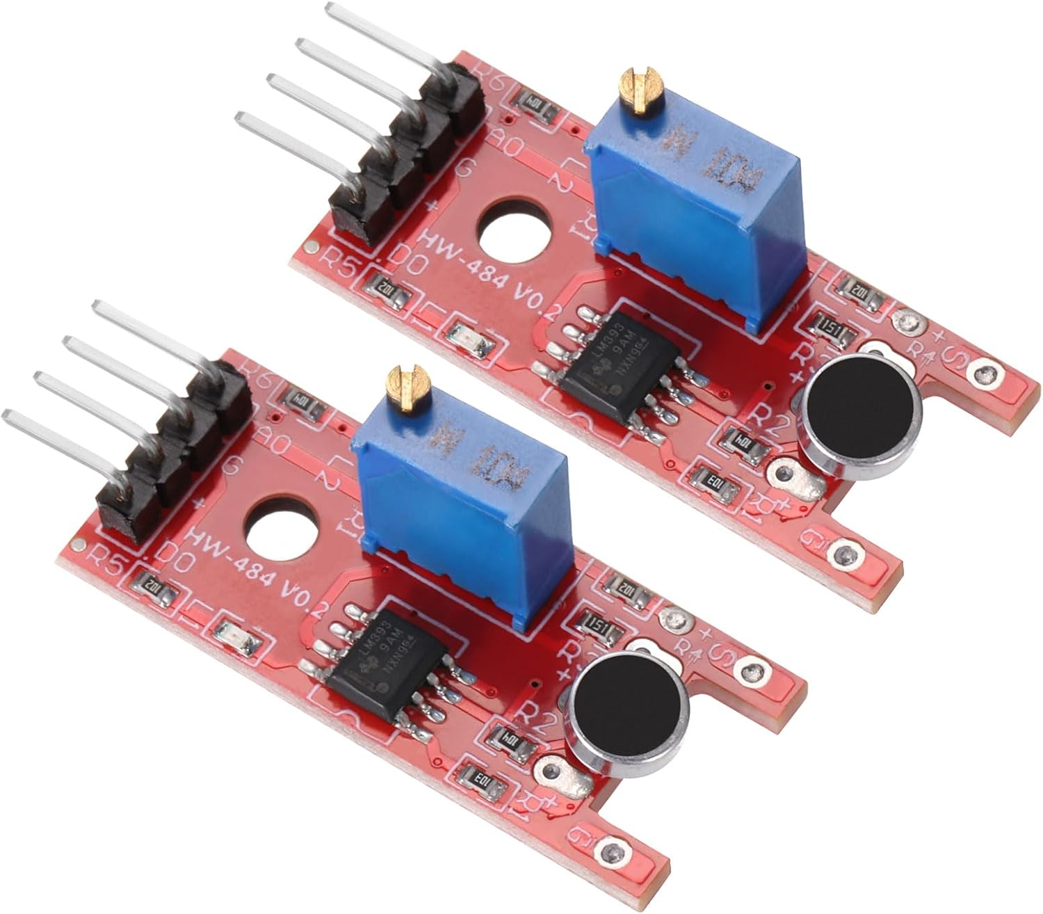 Amazon.com: MECCANIXITY 2 Pcs Microphone Sound Sensor KY-038 Voice ...
