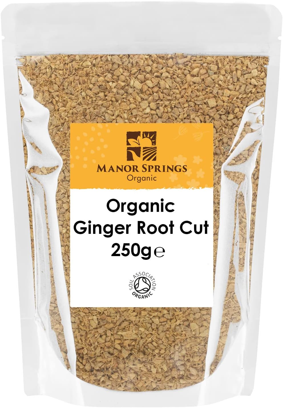 Organic Dried Ginger Root Cut 250g by Manor Springs Organic : Amazon.co ...