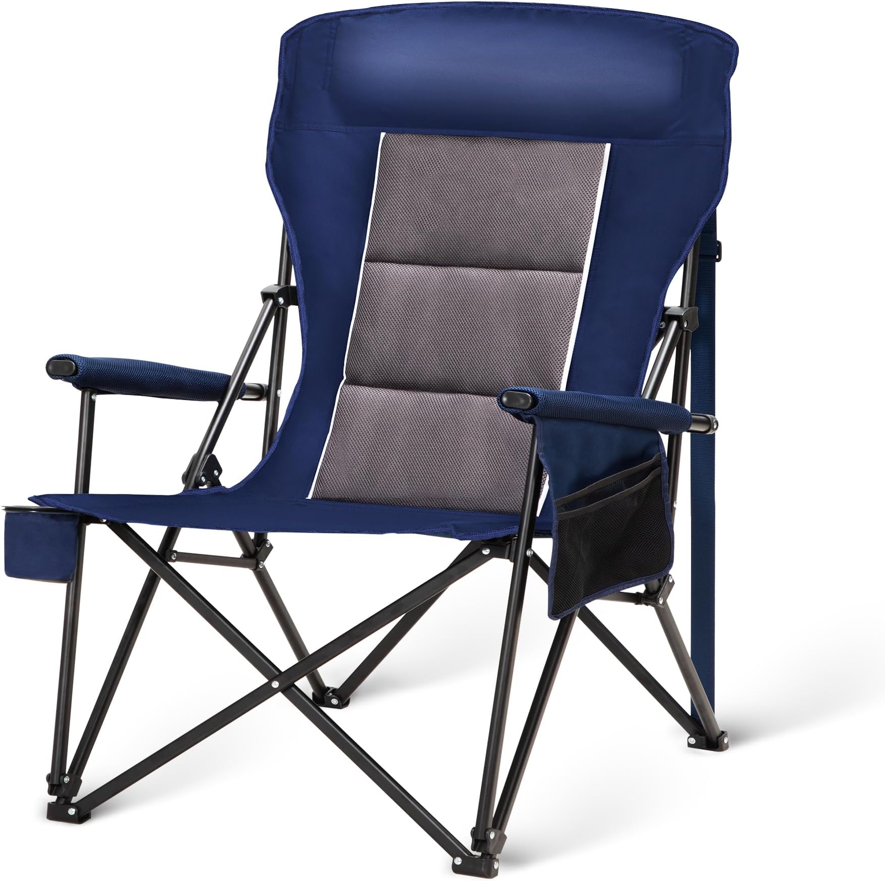 Amazon.com: LET'S CAMP Oversized Camping Chairs 29.52" High Back Heavy ...