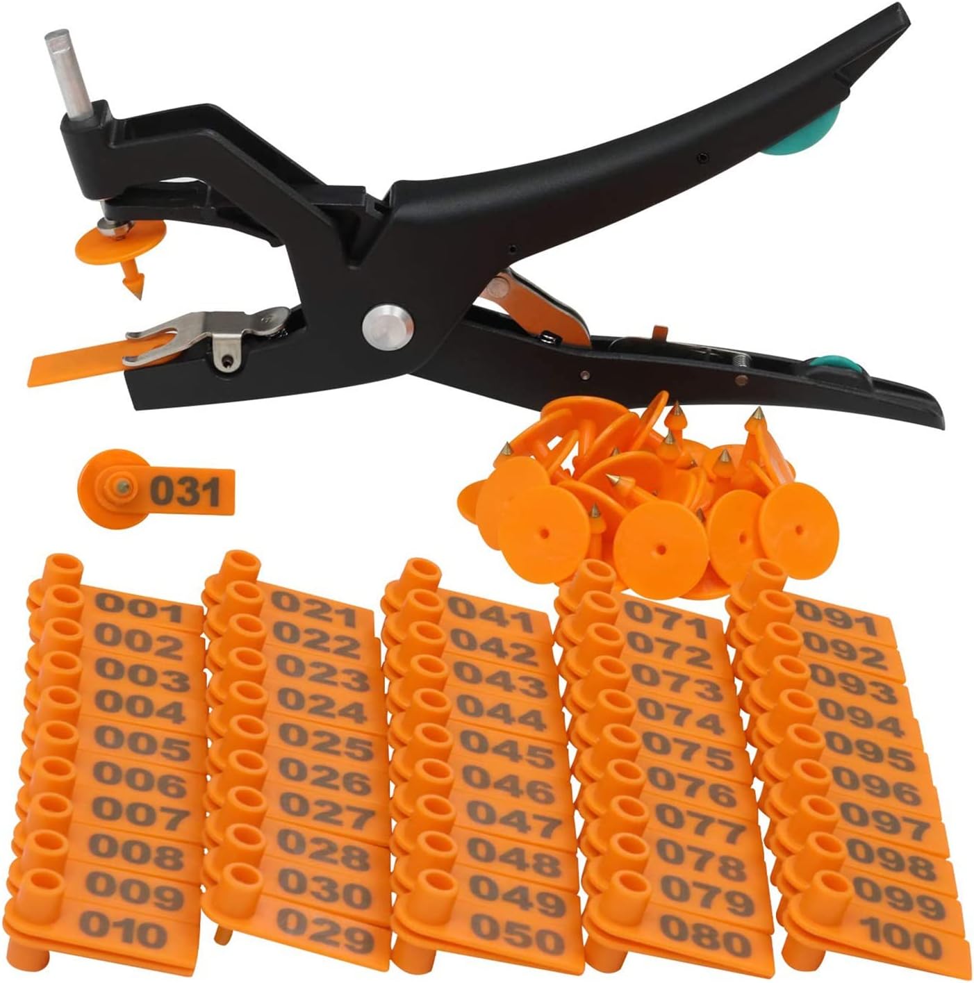 Amazon.com: 001-100 Number Livestock Animal Ear Tagging Pliers, Cattle ...