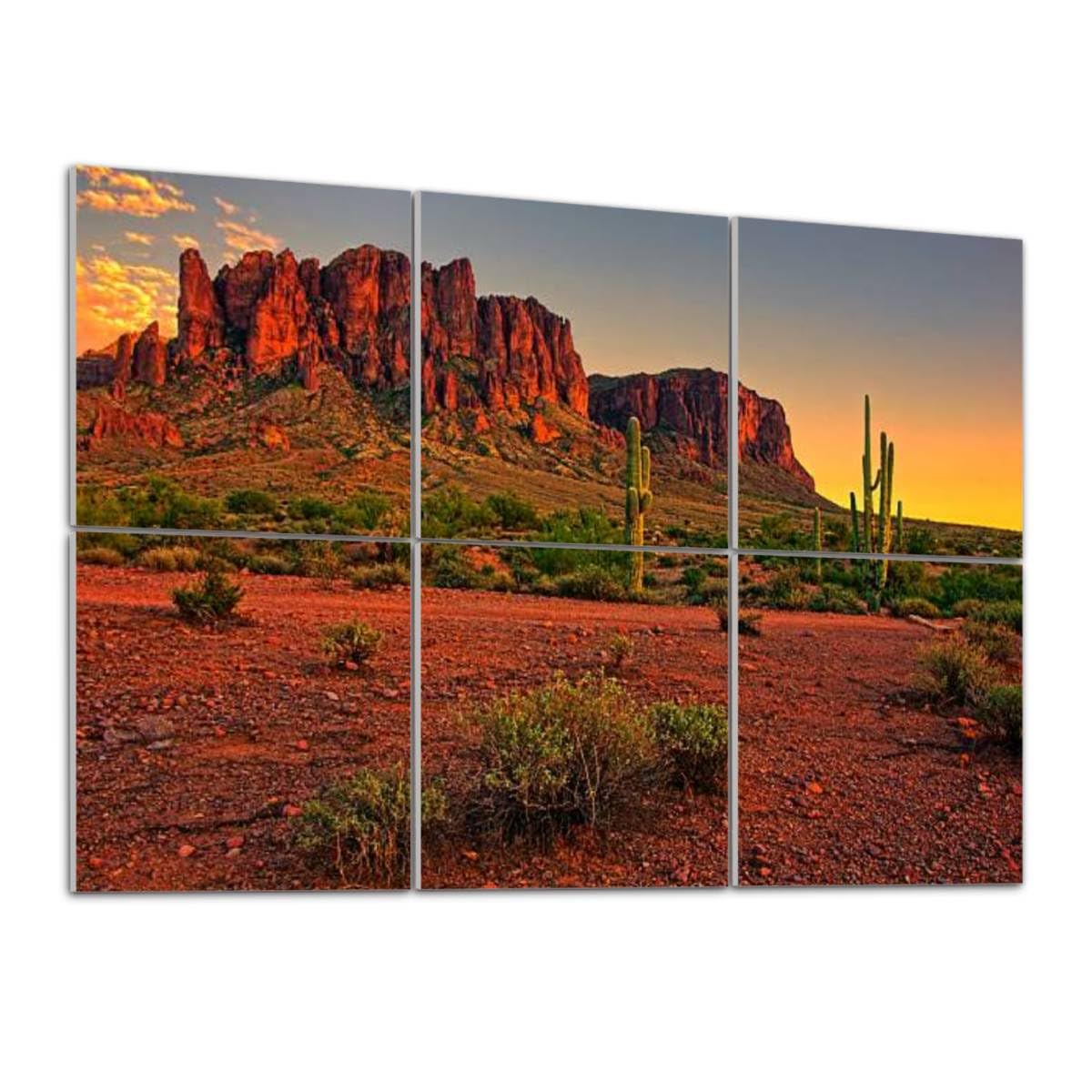 Amazon.com: 6 Pack Art Acoustic Panels American desert sunset mountain ...
