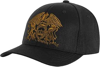 Queen Men's Gold Classic Crest Baseball Cap Adjustable Black at Amazon ...