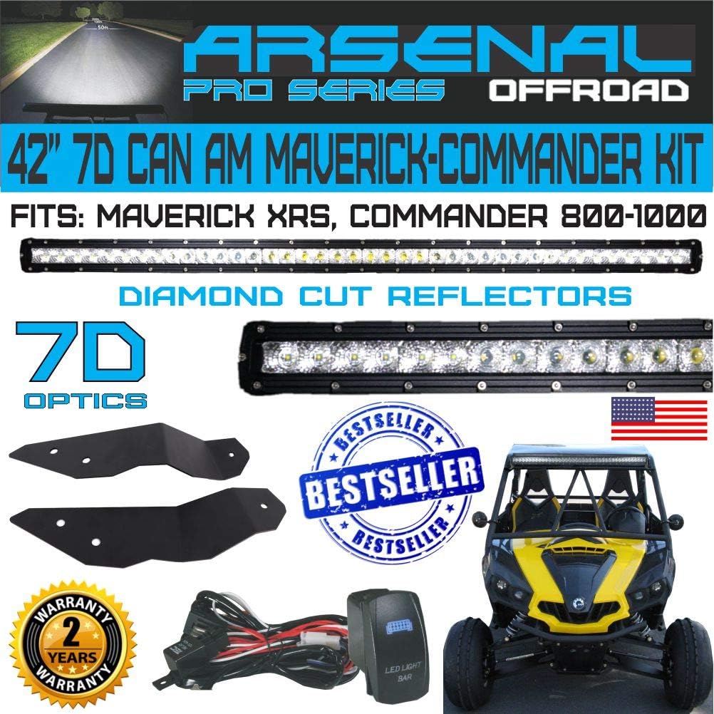 Amazon.com: Pro Can Am Maverick XRS Commander 800 1000 42" 7D Pro Front ...