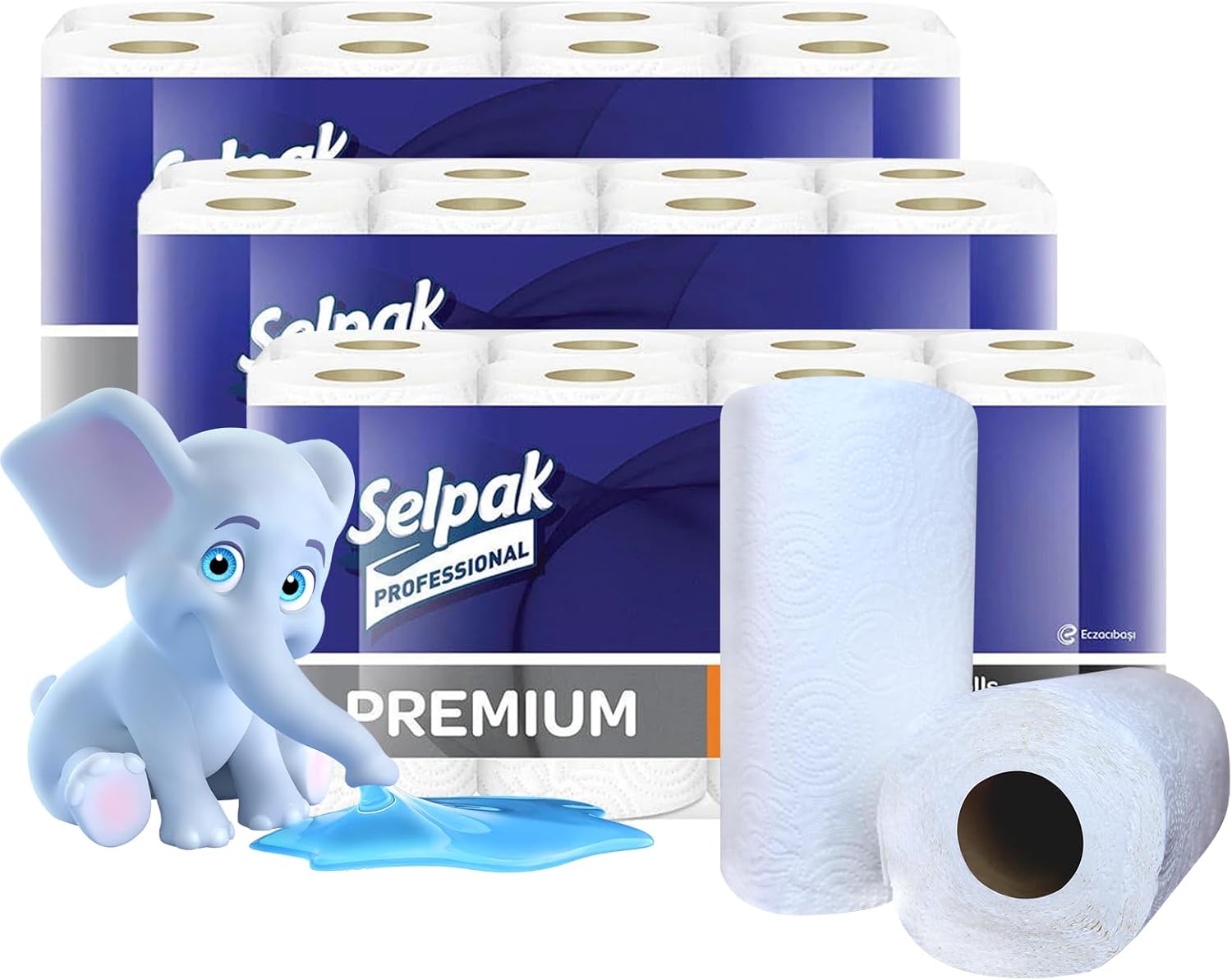 Selpak Kitchen Roll, 24 Kitchen Towels, 1920 Super Absorbent Sheets ...