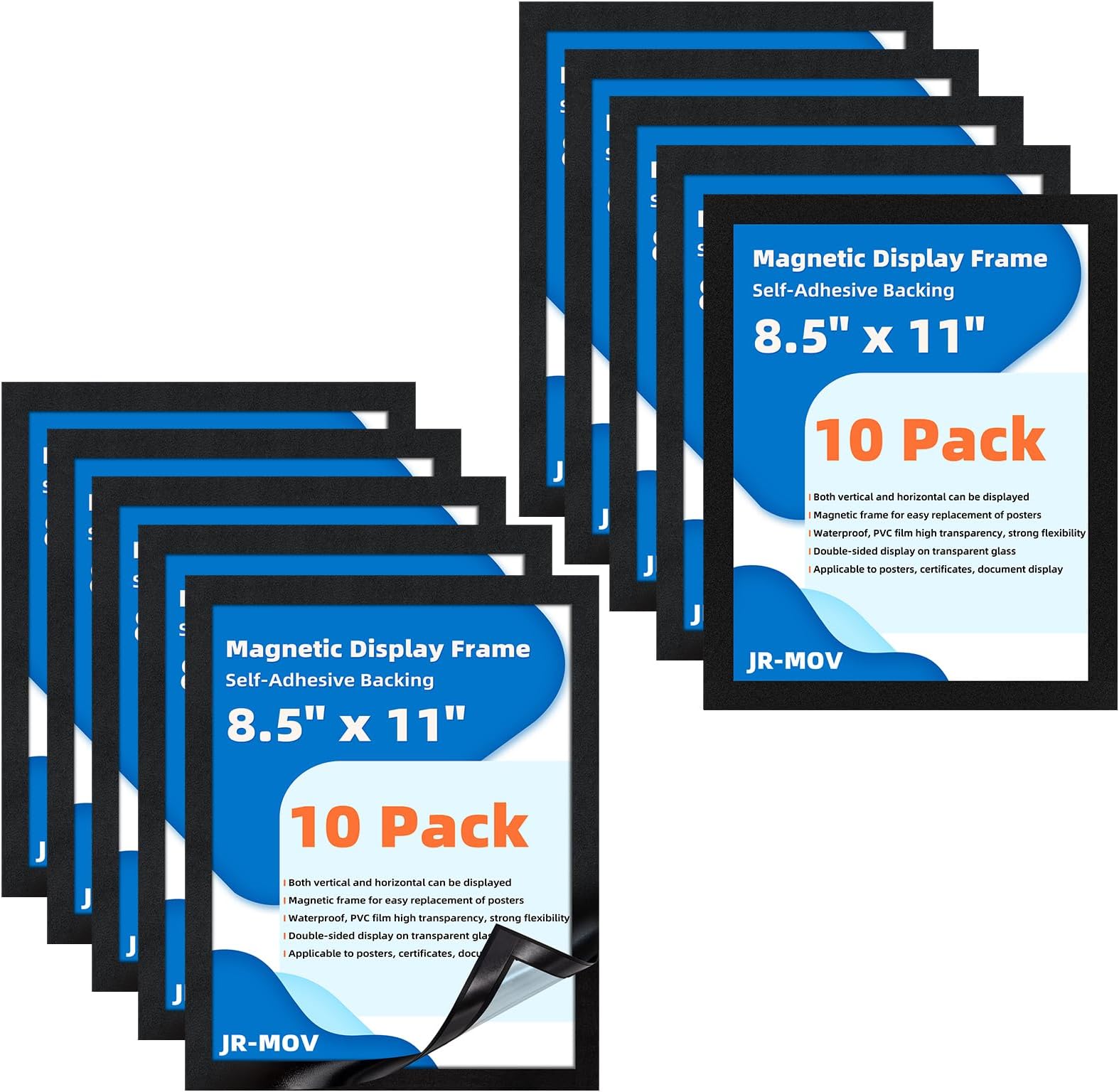 Amazon.com : Ndsox 8PCS Magnetic Sign Holder 8.5x11 Wall Mount Self ...