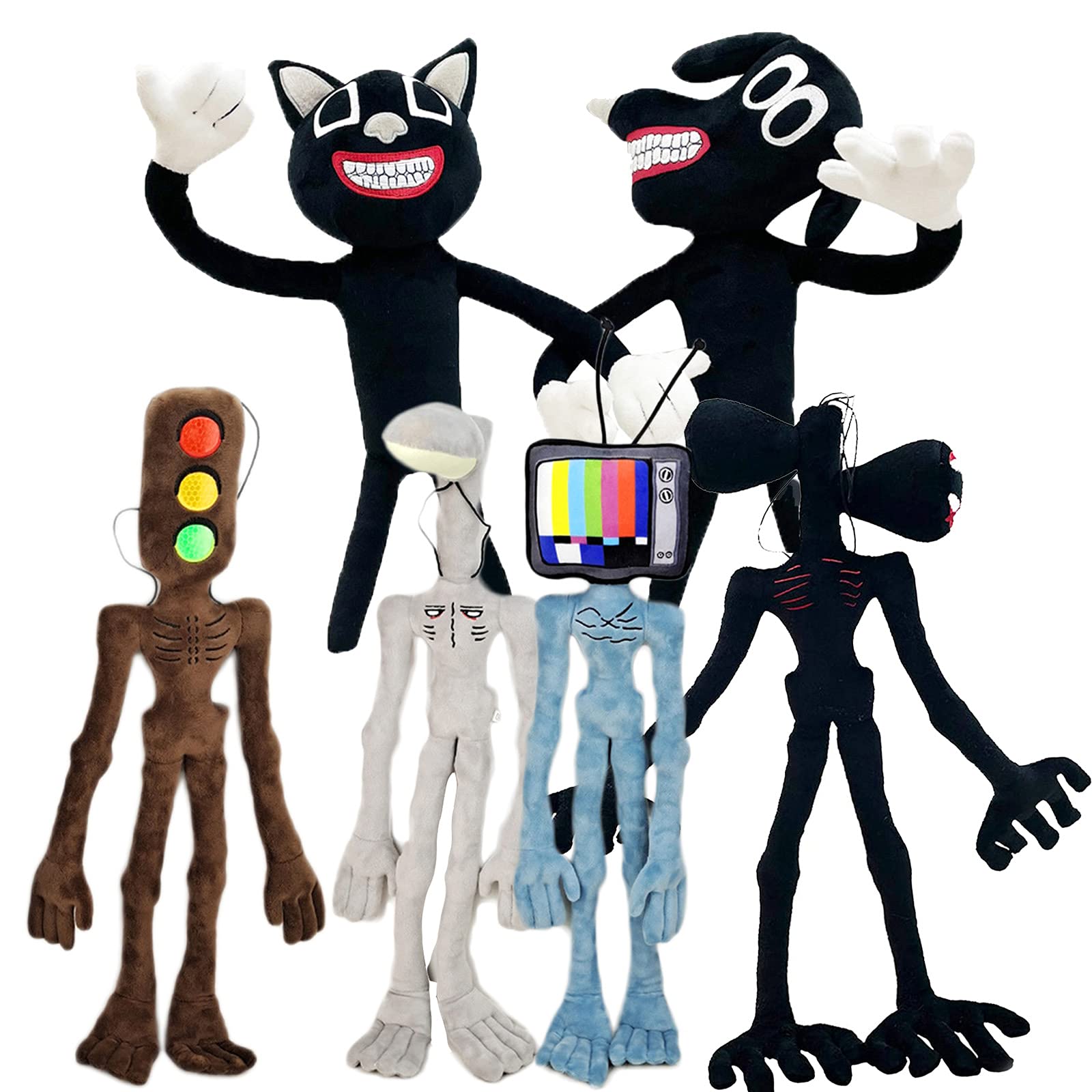 Buy [Large Size] SCP Plush Set,Light Head Plush TV Head Plush Traffic ...
