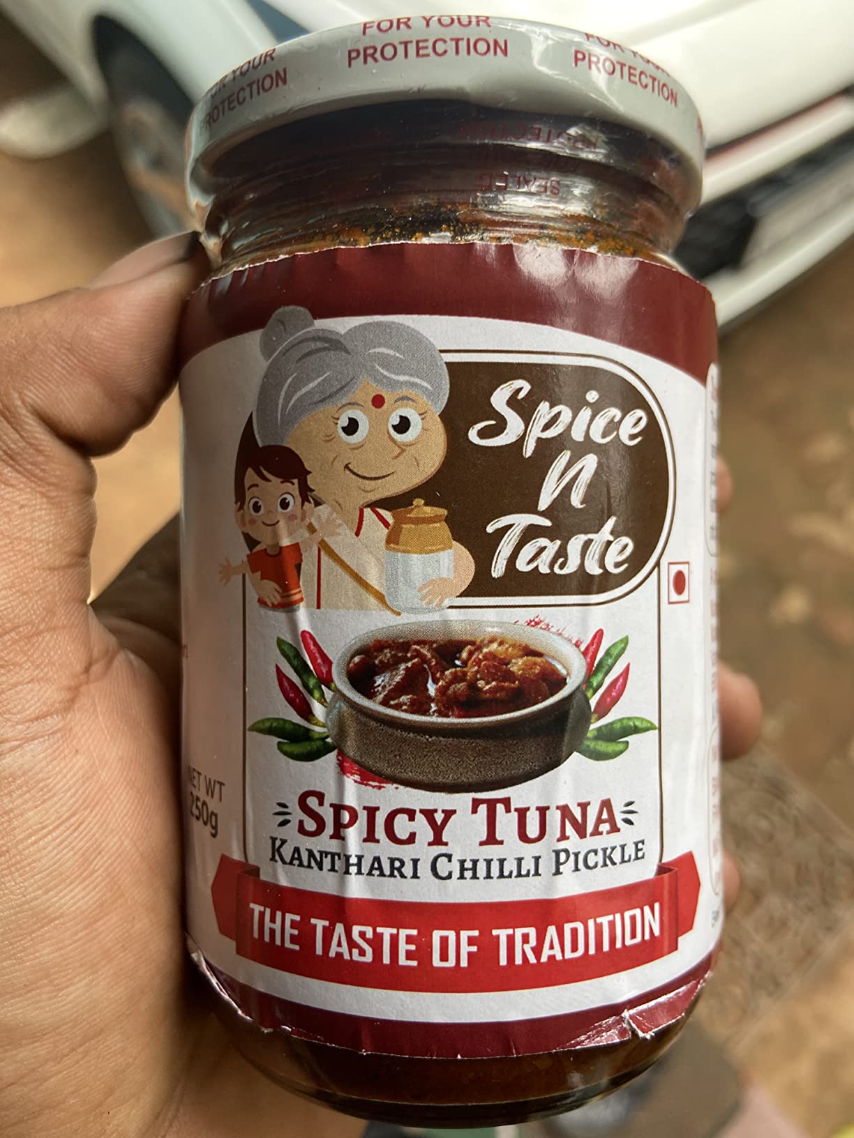 Spice n Taste Tuna- kanthari - chilli pickle 250 gm, Home Made ...