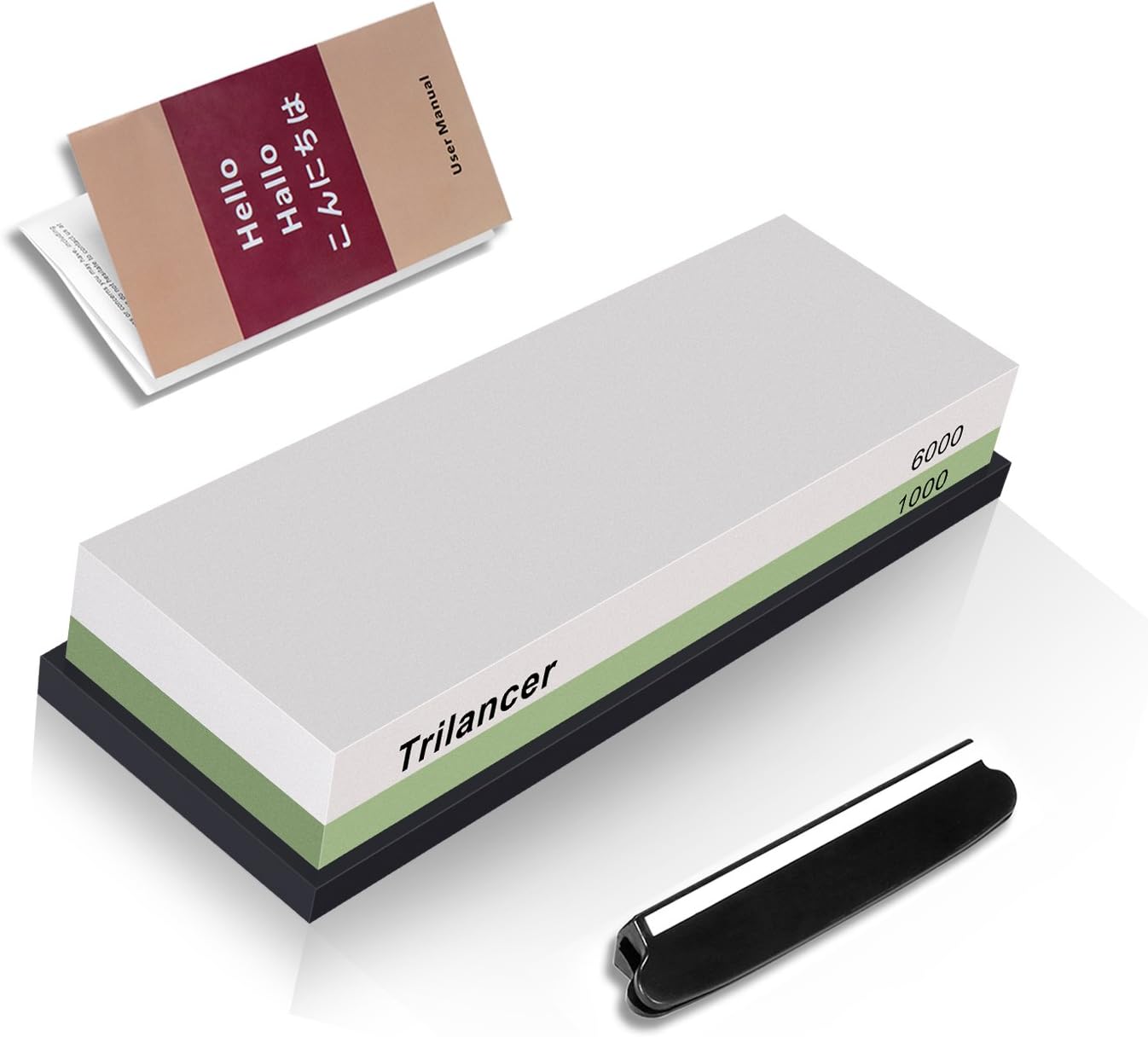 Trilancer Abziehstein Schleifstein 1000/6000, Doppelseitiger Wetzstein ...