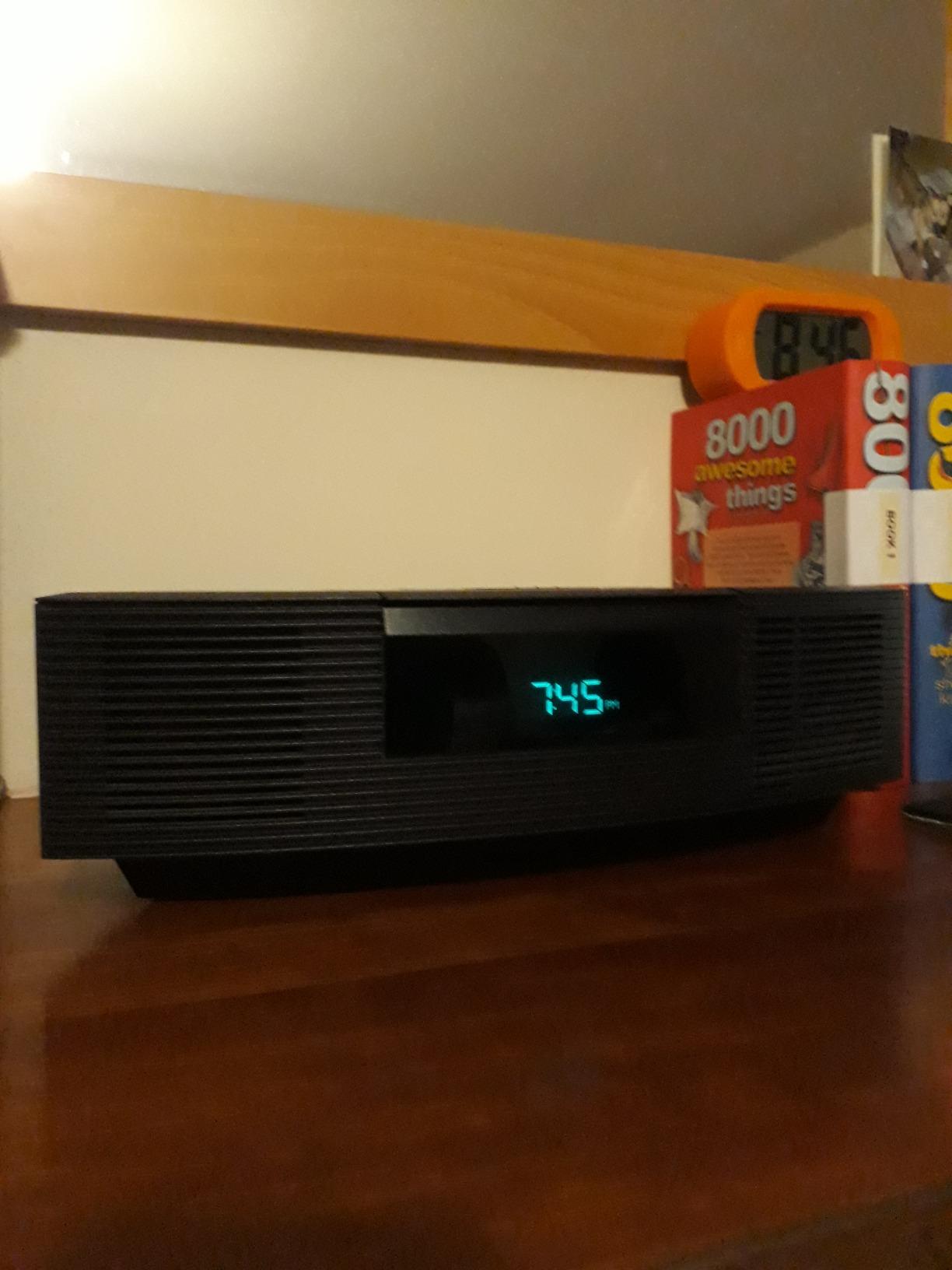 Bose Wave music system - CD / MP3 clock radio - titanium silver: Amazon ...