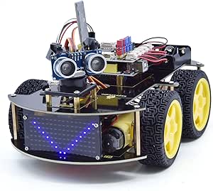 KEYESTUDIO Smart Robot Car Kit for Arduino IDE with UN0 Board, Line ...