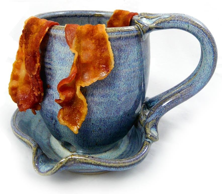 Amazon.com: Midnight Sun Pottery Microwave Bacon Cooker - Blue Ridge ...