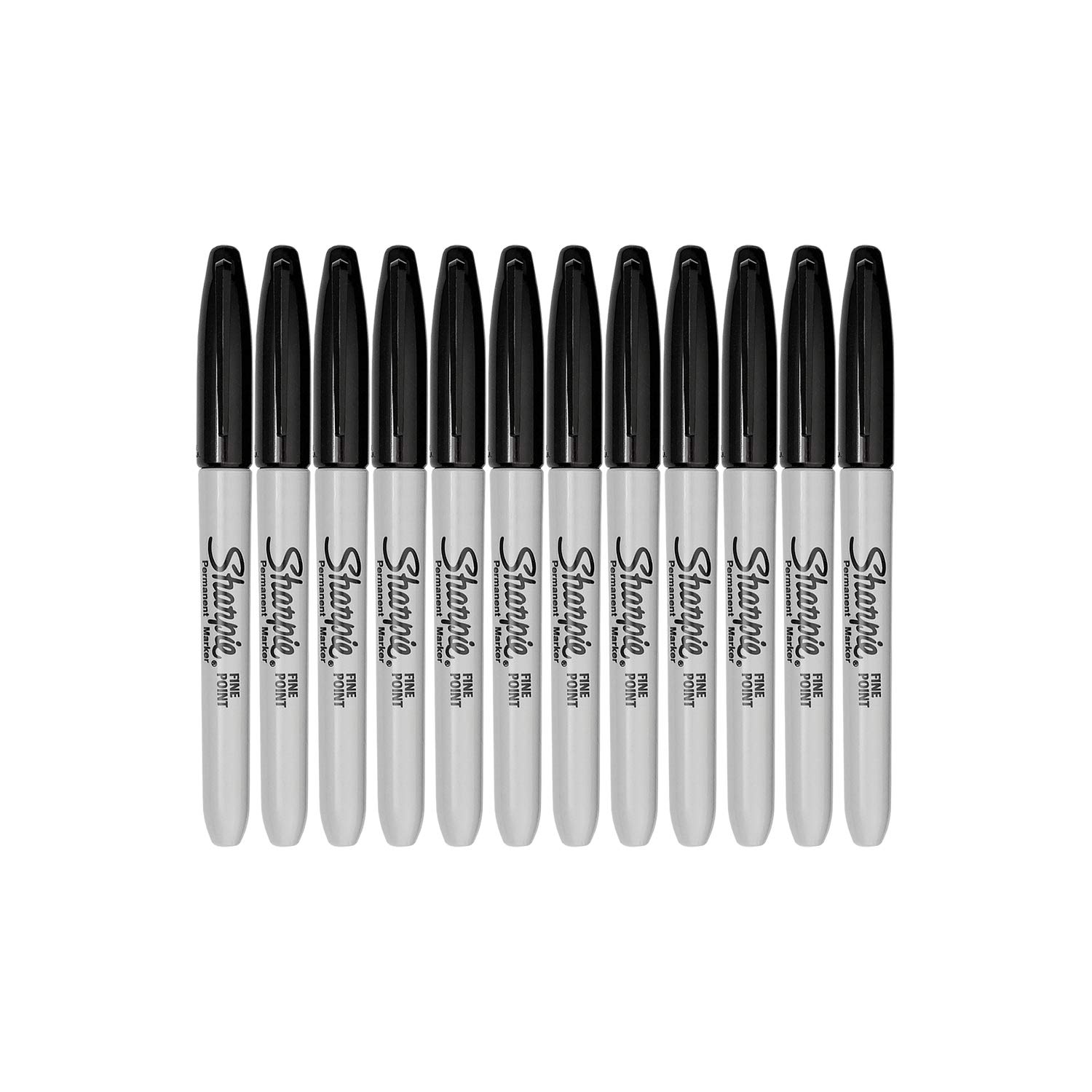 Amazon.com : Sharpie Permanent Markers, Fine Point, Black Ink, Pack of ...