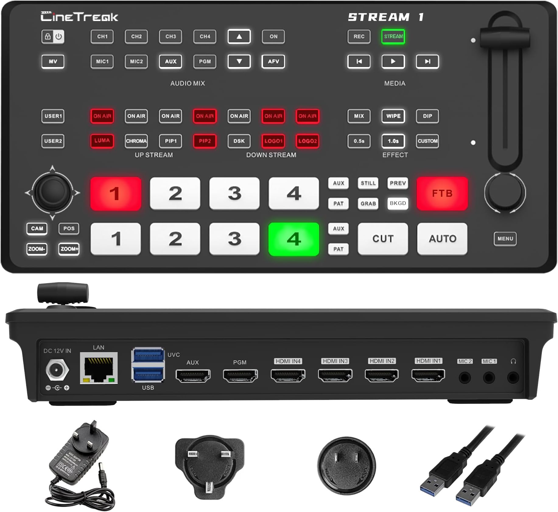 Amazon.com: Cinetreak Stream-1 HDMI Super Source Camera Video Switcher ...