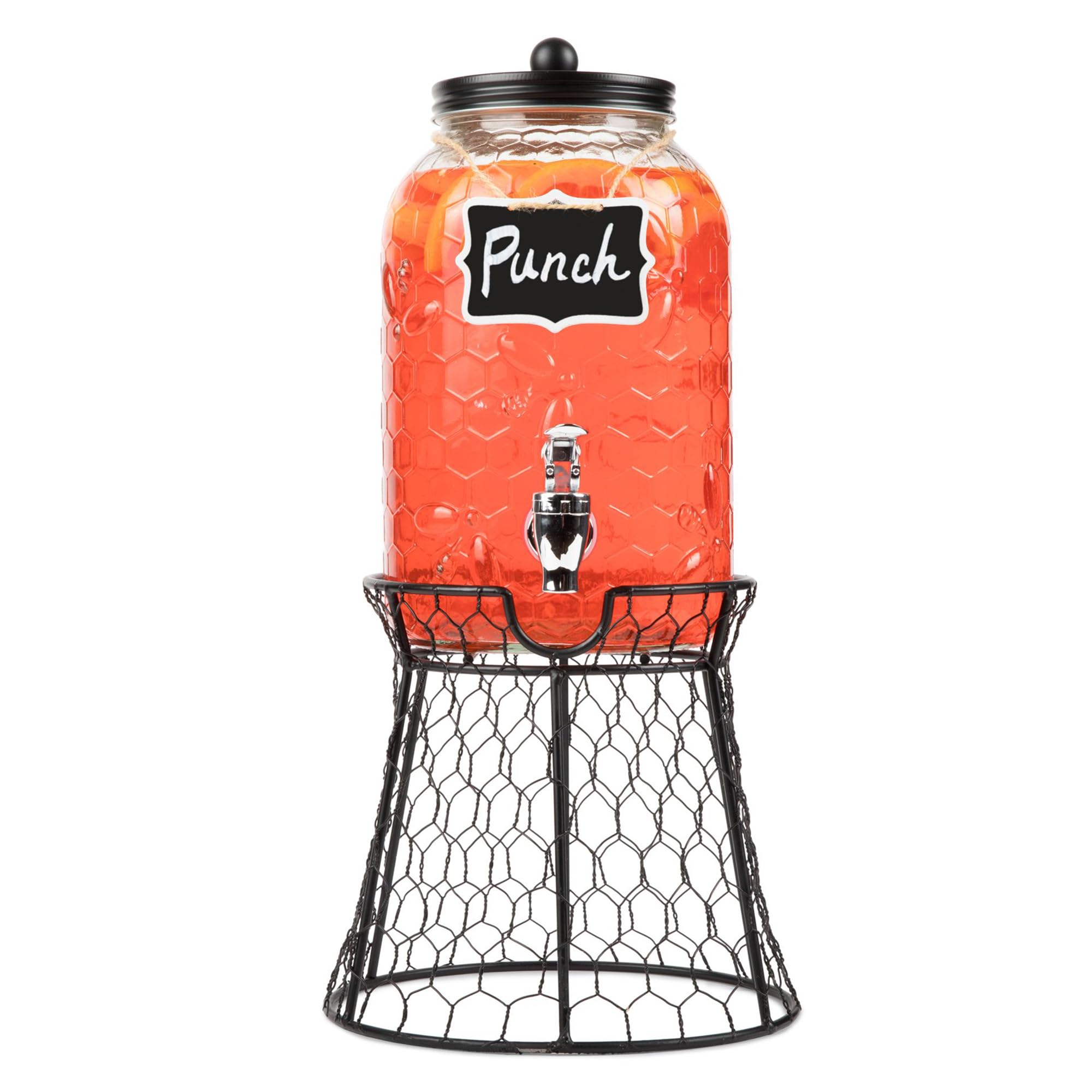 Amazon.com | 1 Gallon Drink Dispenser with Stand, Leakproof Pre ...