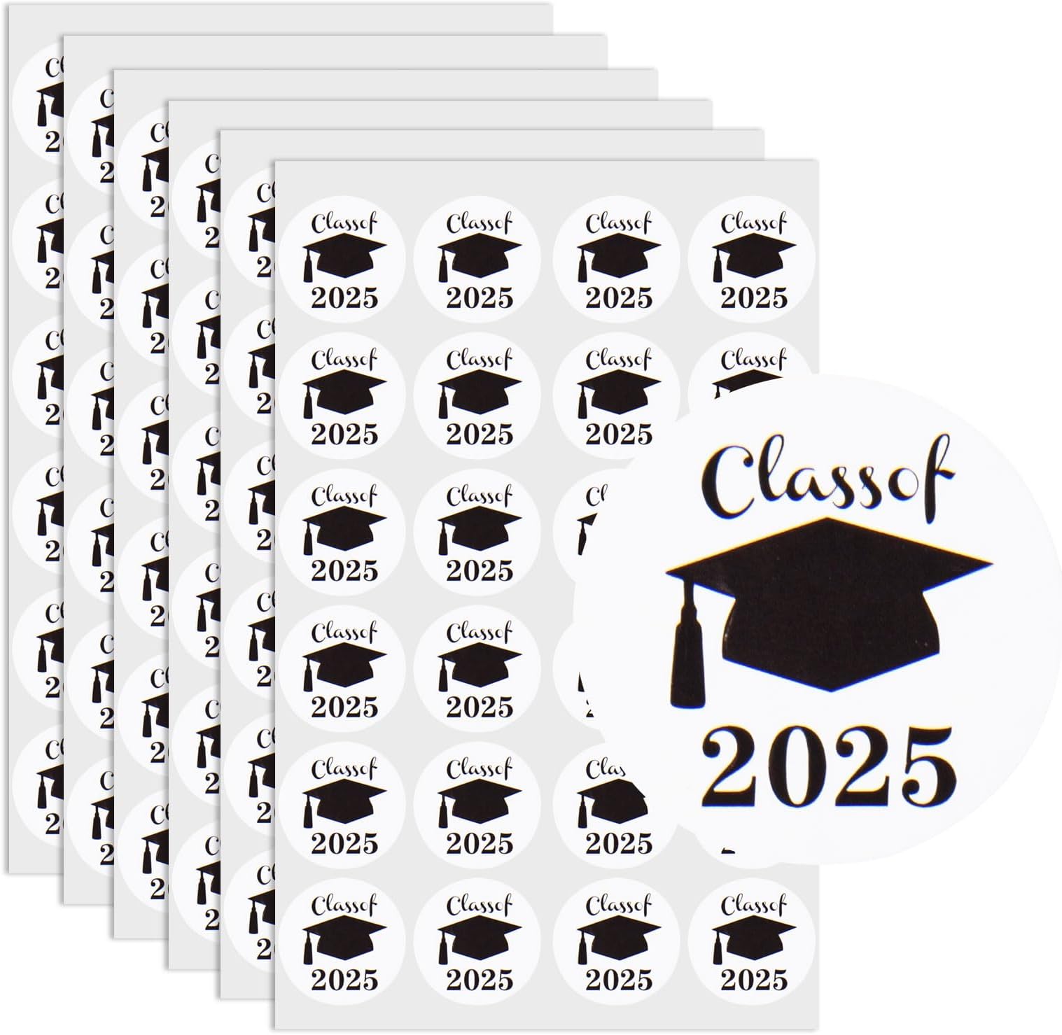 Amazon.com: Lucleag 360PCS Graduation Round Stickers, Class of 2025 ...