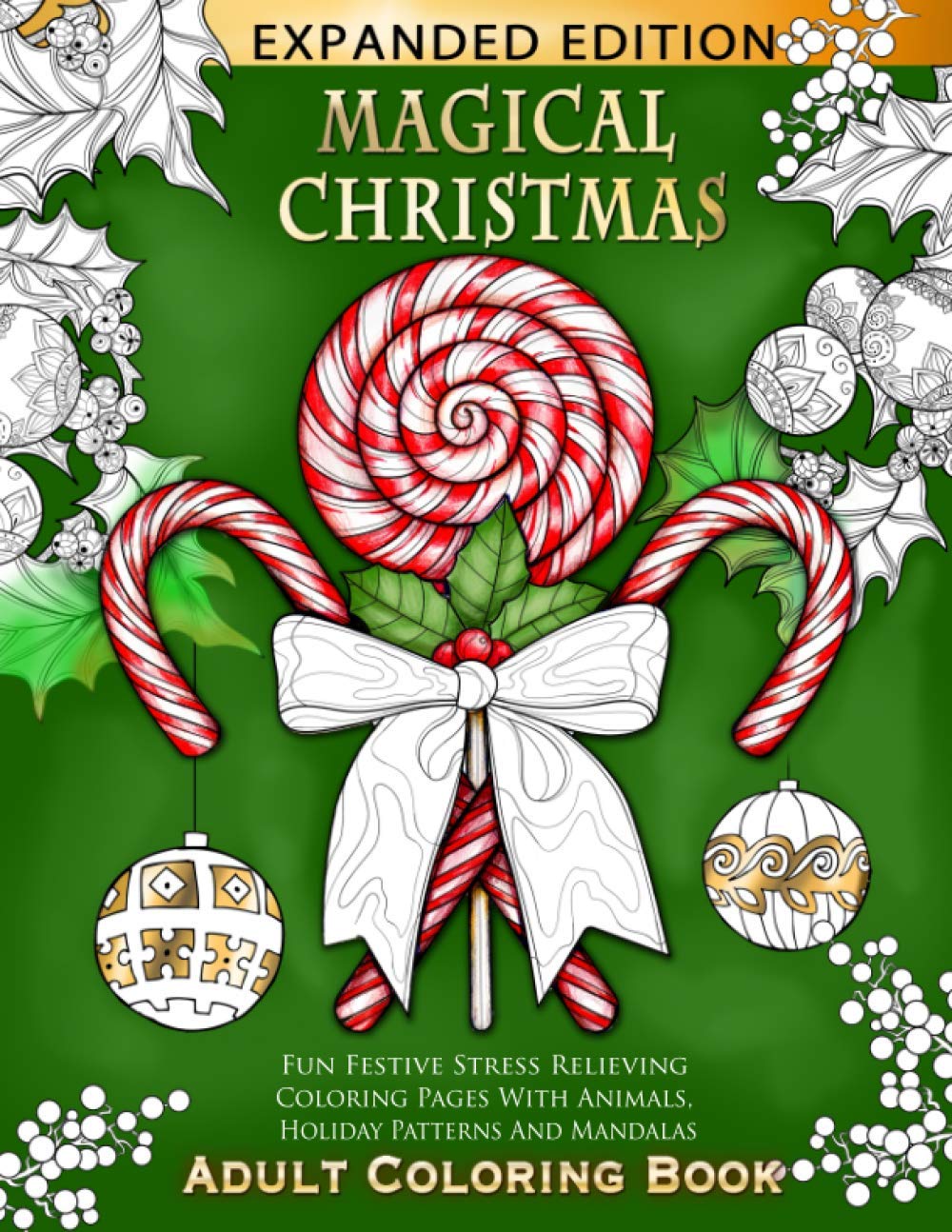 Amazon.com: Magical Christmas Adult Coloring Book: Fun Festive Stress ...