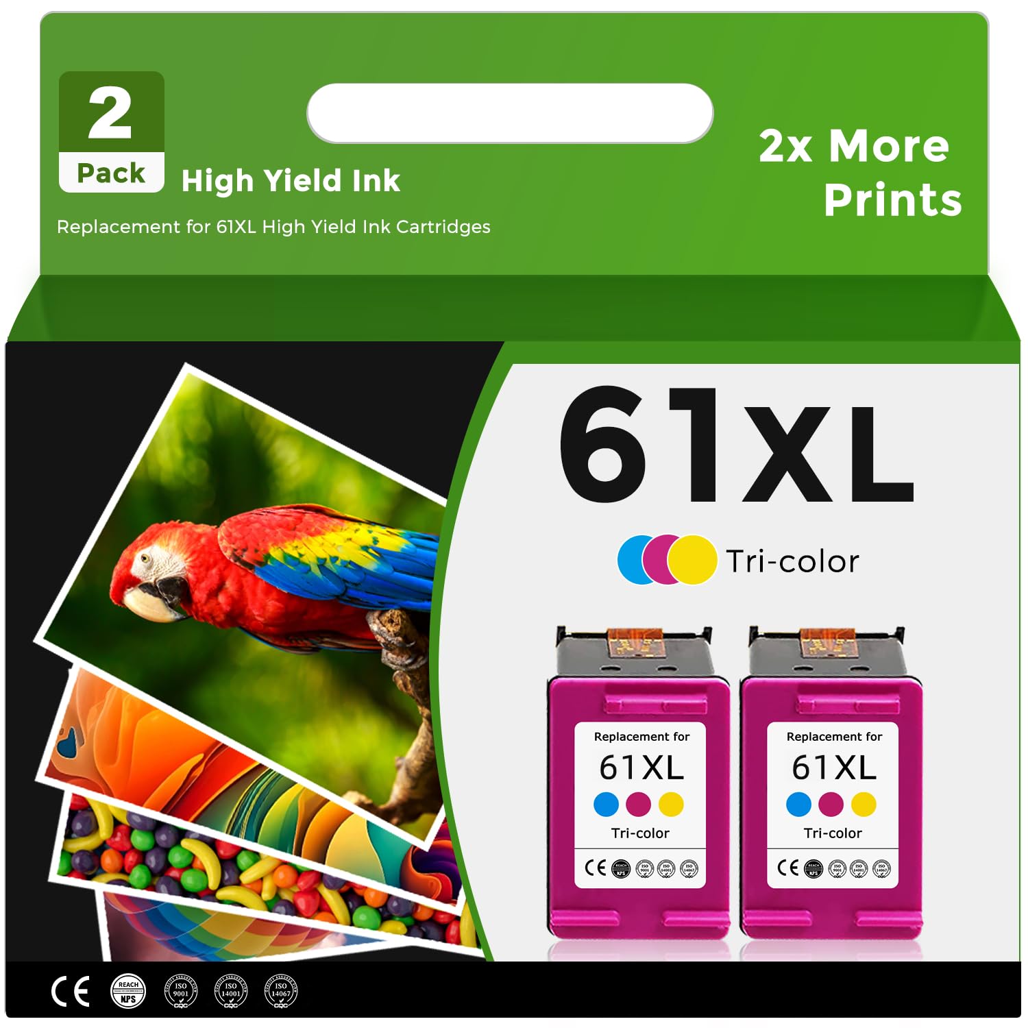 HP Printer Ink Compatible 61XL Ink Cartridge 3-Pack For HP Printers ...