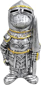 Amazon.com: stepsin Knight Garden Gnomes Guard Garden Statue ...