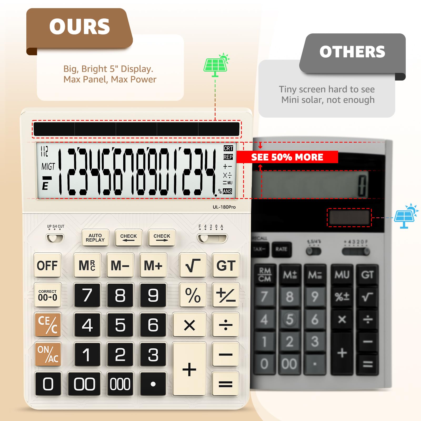 Snapklik.com : Calculator, Ultra-Large Screen Calculators W 417 ...