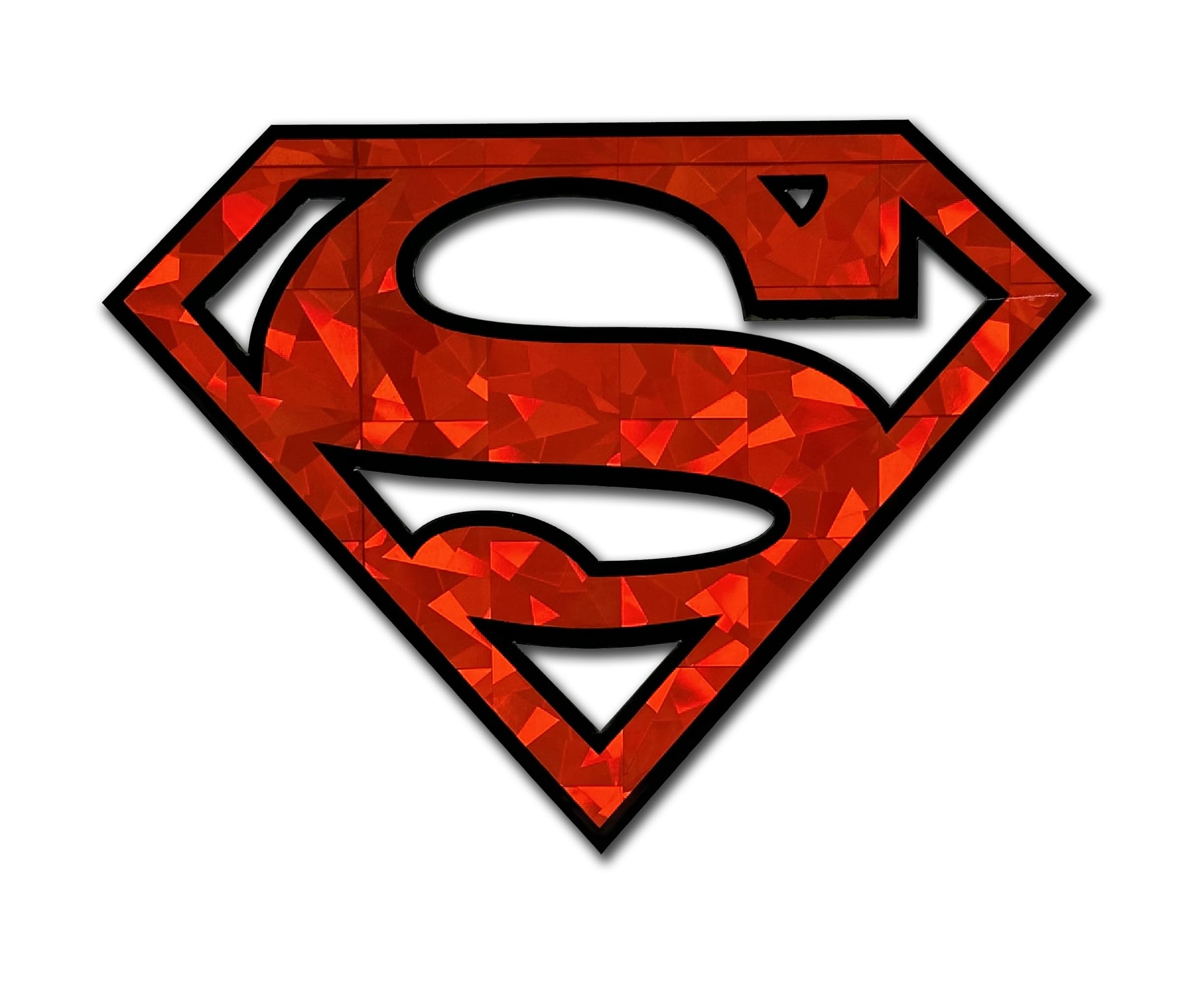 Amazon.com: Elektroplate Superman Red Reflective Automotive Decal 3.85 ...
