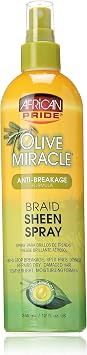 African Pride Olive Miracle Braid Sheen Spray Original Formula 355 ml ...