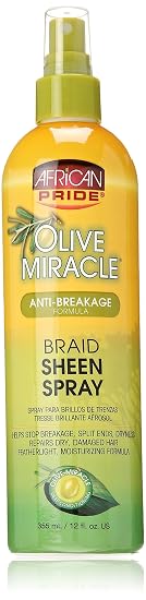 Amazon.com : AFRICAN PRIDE Olive Miracle Braid Sheen Spray 12 Oz ...