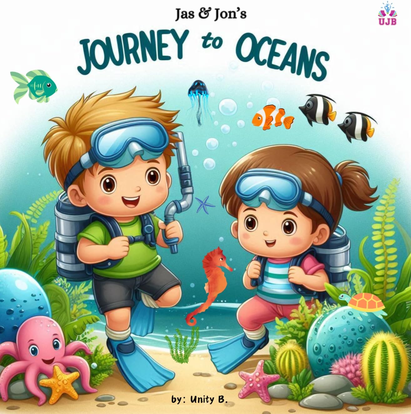 Jas & Jon's Journey to Oceans: Ocean animal book for kids - Kindle ...