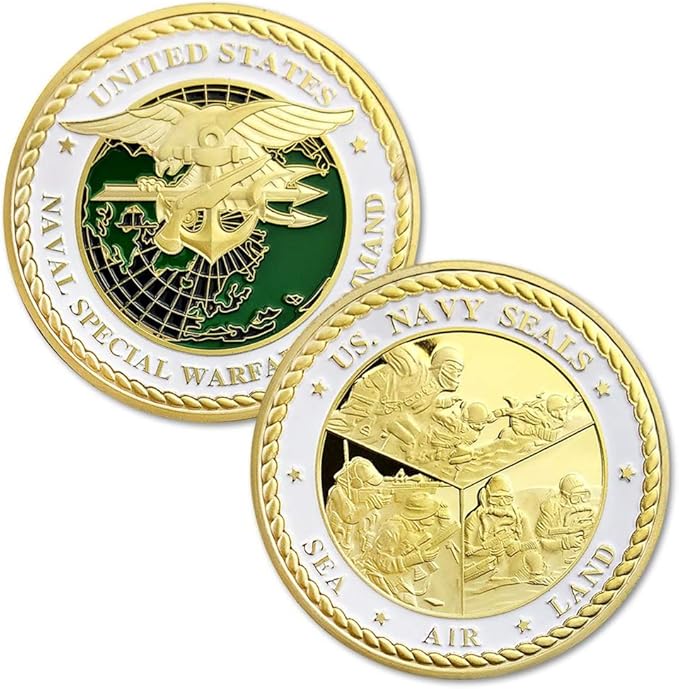 Amazon.com: US Navy Seals Challenge Coin Naval Special Warfare Command ...