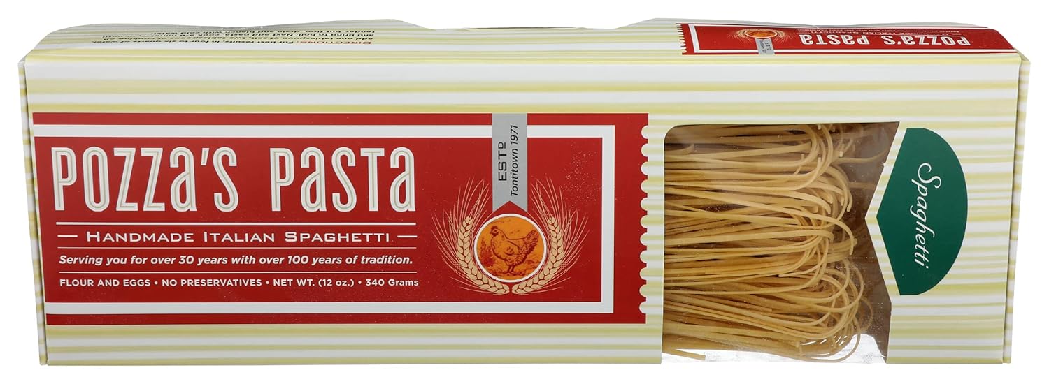 Amazon.com : Pozza's Pasta Spaghetti, 12 OZ : Grocery & Gourmet Food