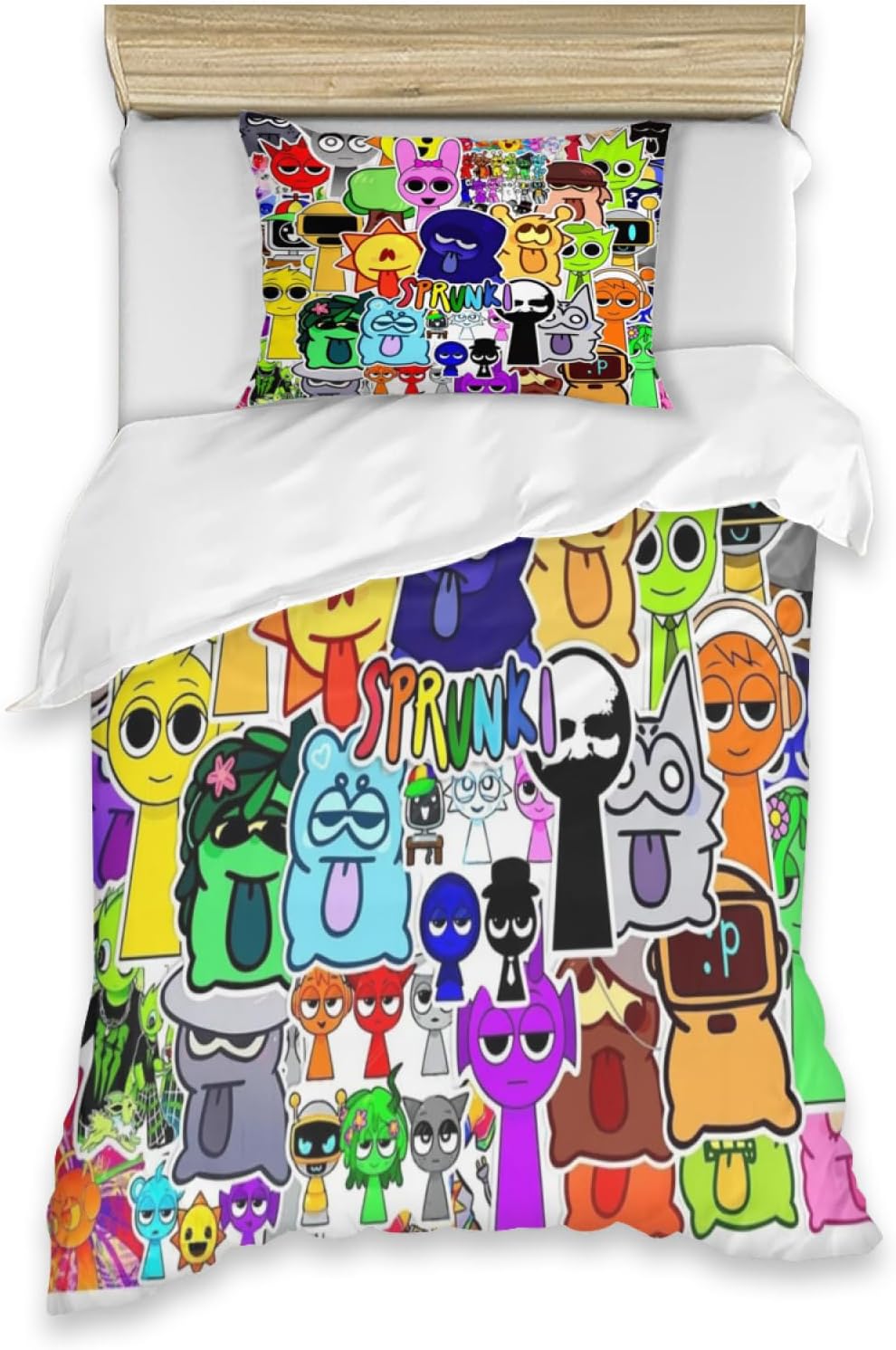 Amazon.com: Sprunki Bed Sets Gaming Duvet Cover and Pilllow Cover ...