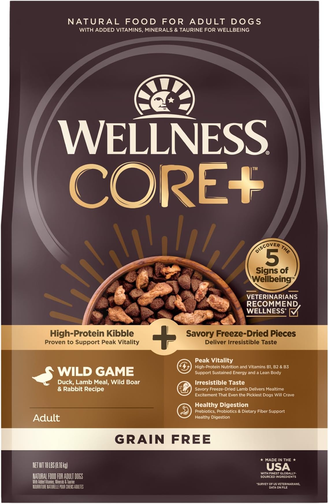 Amazon.com: Wellness CORE+ (Formerly RawRev) Natural Grain Free Dry Dog ...