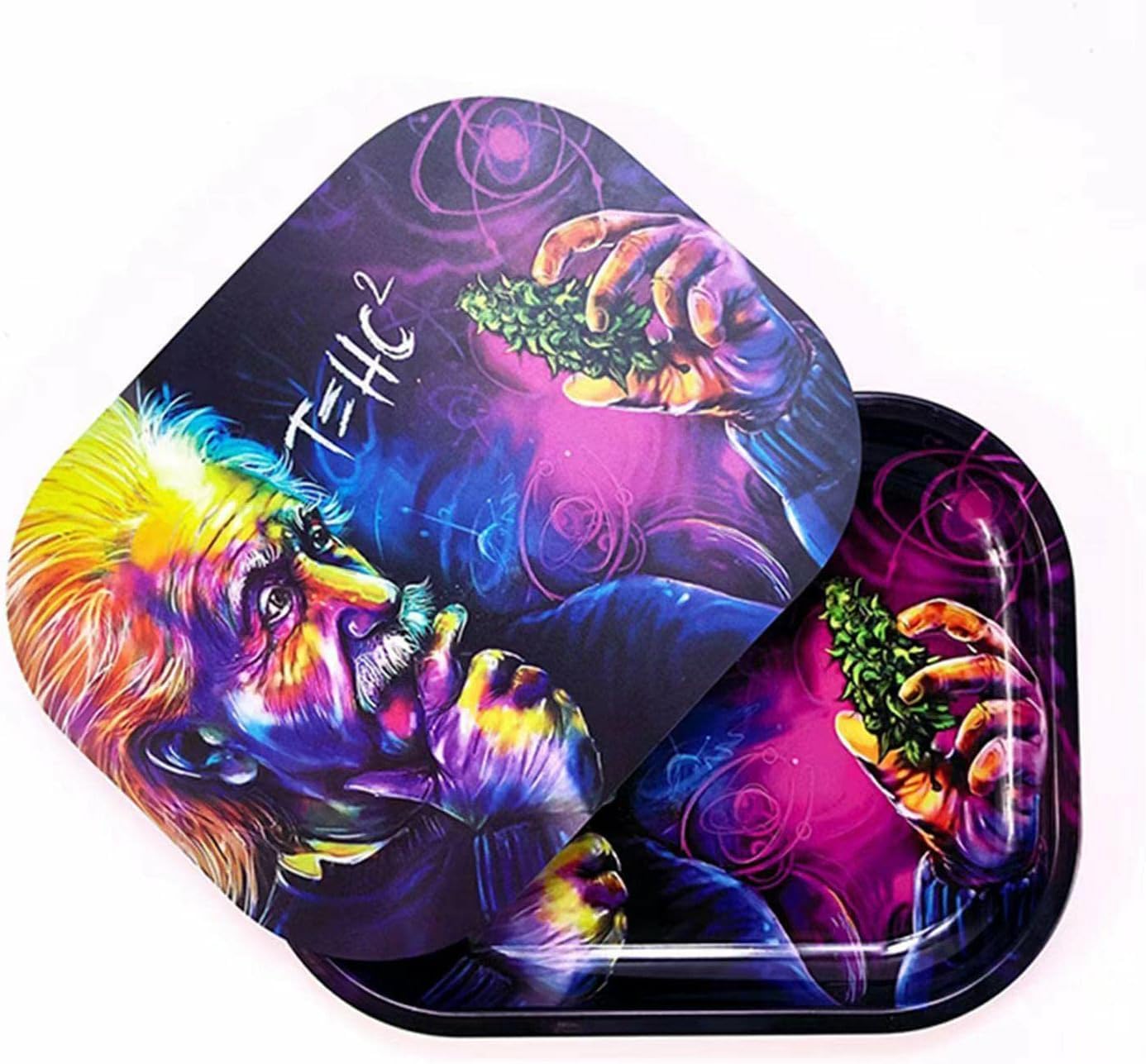Amazon.com: Cute Pink Cartoon Metal Rolling Tray 7''x5.5'' - Perfect ...