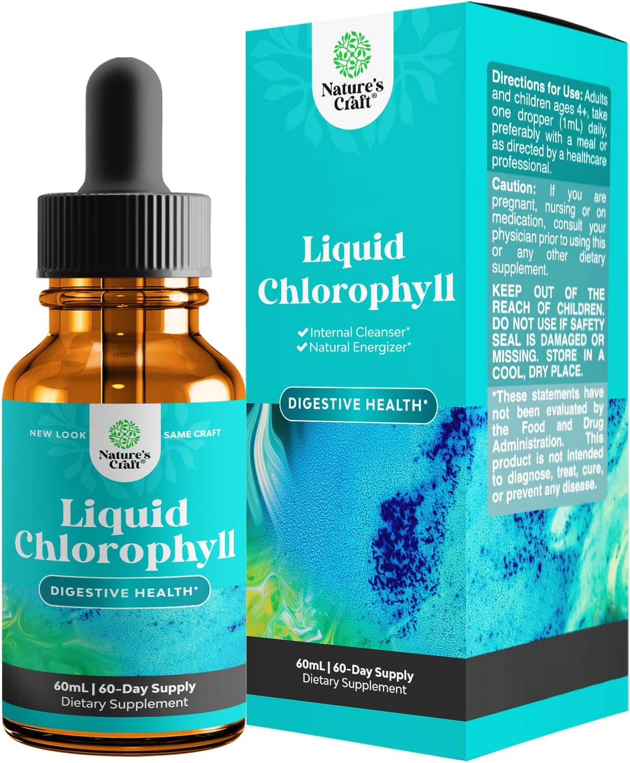 Amazon.com: Chlorophyll Liquid Drops - 100% Natural Energy Booster and ...