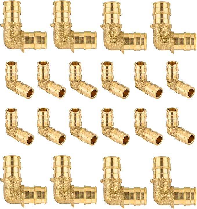 HeSun 20-Pack Pex A Fitting, 1/2 Inch Pex A Expansion Elbow(90-Degree ...